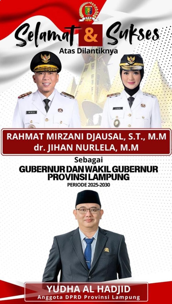 Yudha: Selamat Bertugas Mirza-Jihan Untuk Provinsi Lampung - Mitrapol